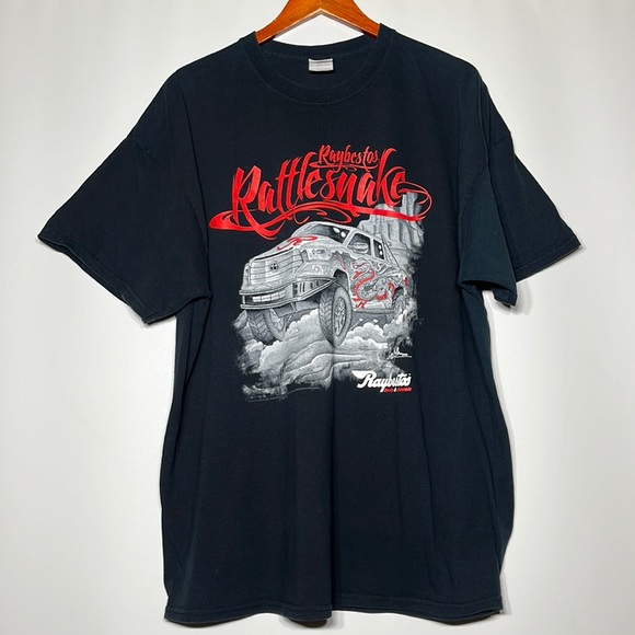 Gildan | Shirts | Mens Raybestos Rattlesnake With Monster Truck Tshirt ...